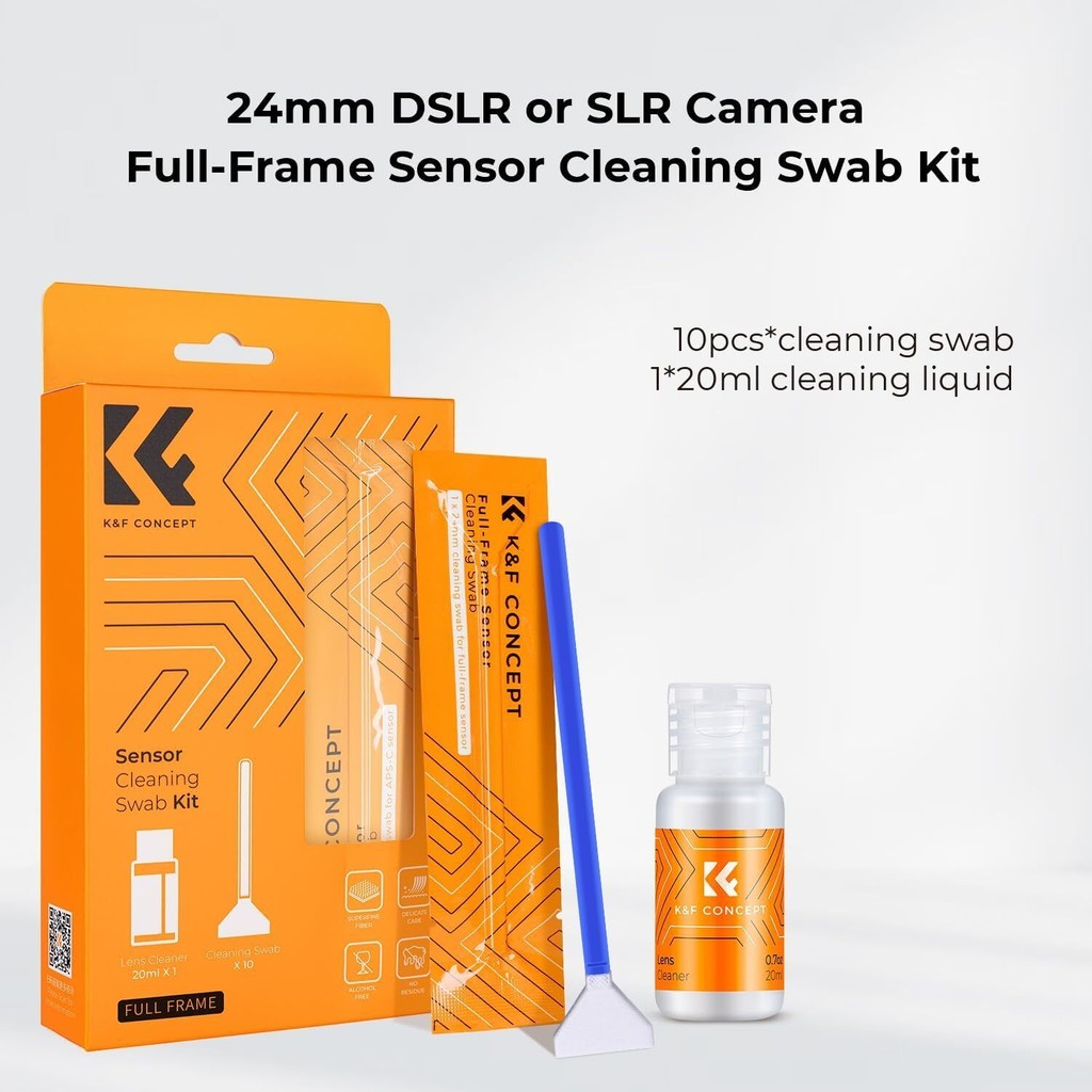 K&F Camera DSLR Sensor Cleaner Full Frame / APS-C Sensor Cleaning Kit ...