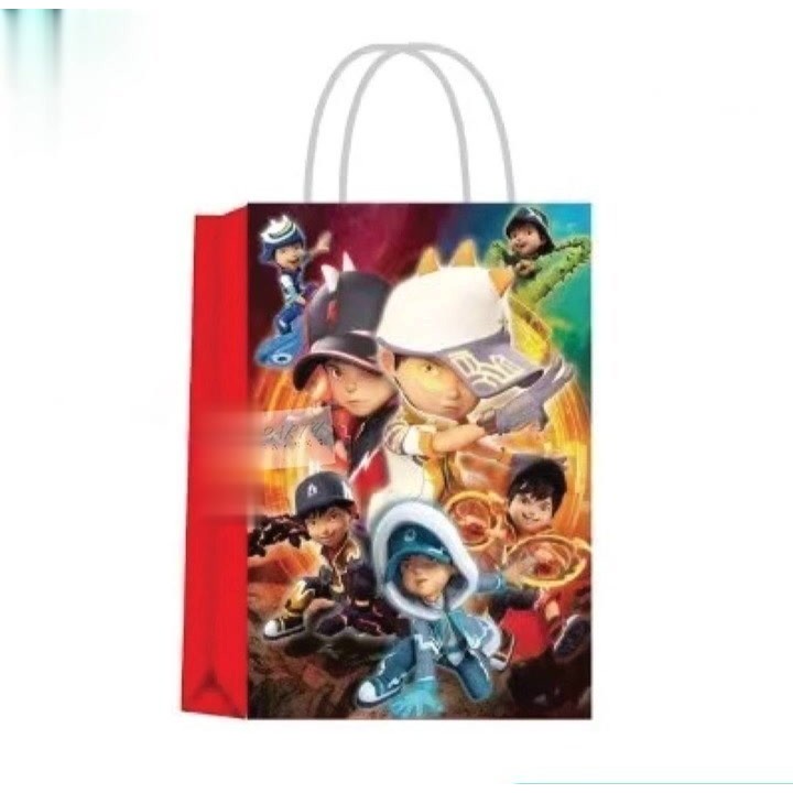 P021 Boboiboy Cartoon Paper Bag Boboiboy Gift Bags Ready Stock Malaysia ...