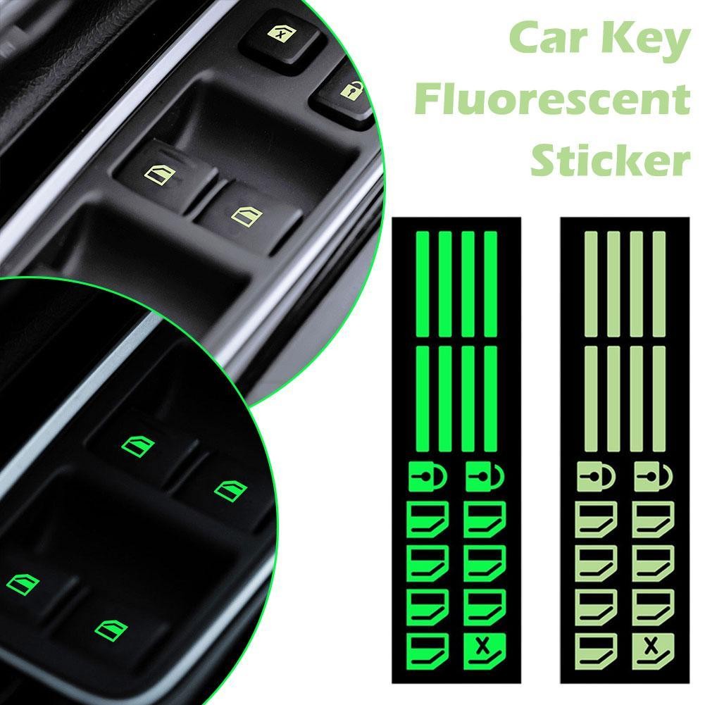 Car Function Button Switch Button Fluorescent Car Stickers Stickers ...