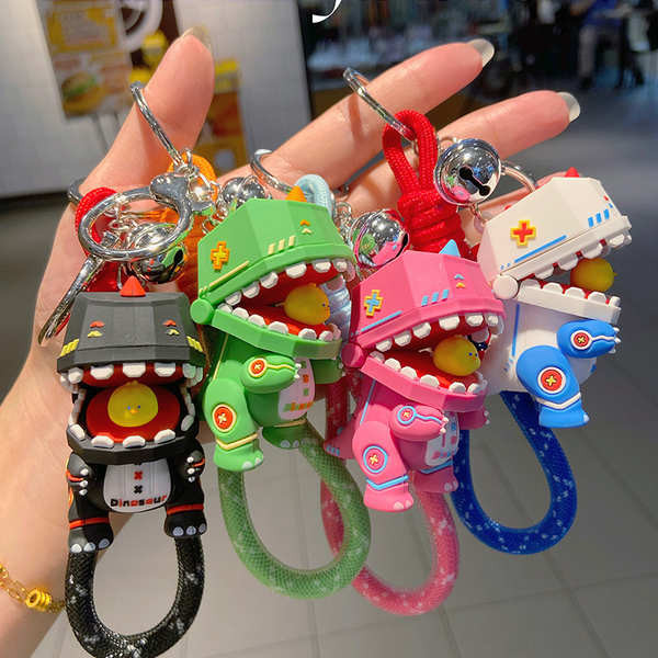 keychain anime keychain mathcing keychain couple Dinosaur mekanikal ...