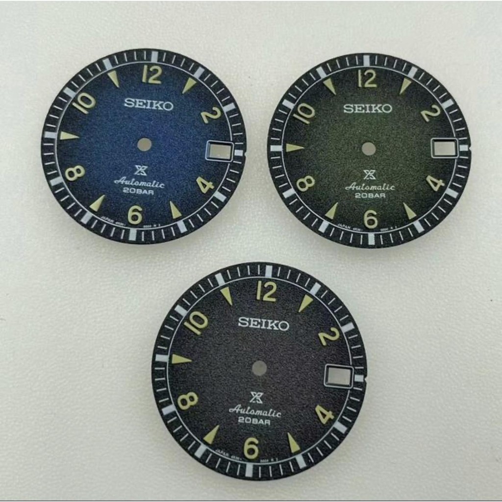 Modified NH35 Dial Retro Digital Scale NH36 Green Luminous Dial Watch ...