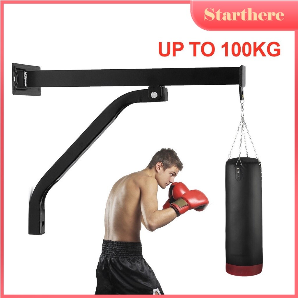 Heavy Duty Punch Bag Wall Bracket Steel Mount Hanging Wall Mount Boxing Bag Stand Boxing Frame ...