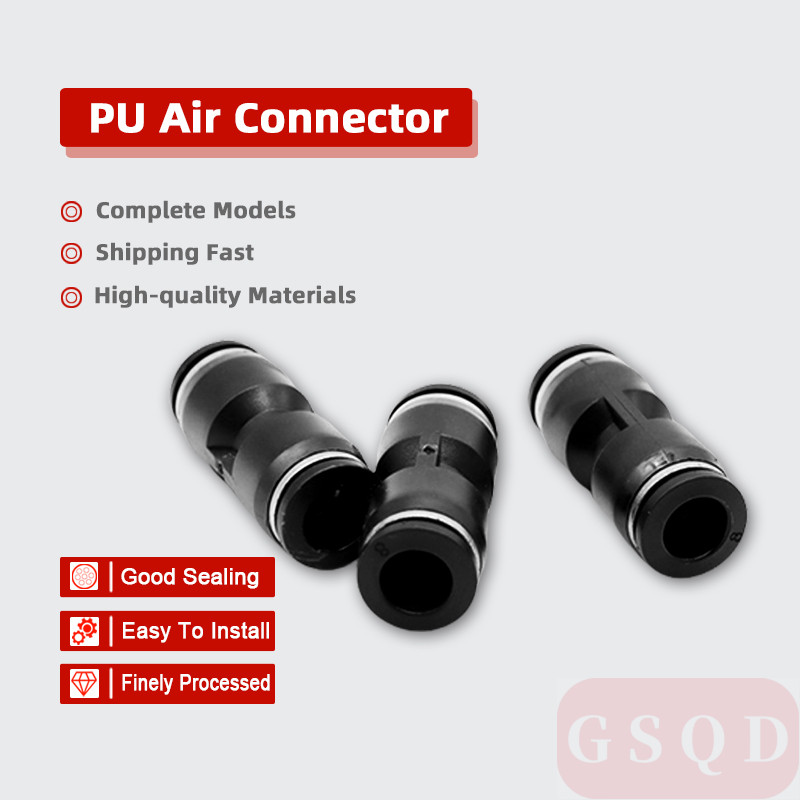 Pu Quick Connector Straight Butt Pneumatic Components Trachea Nylon ...
