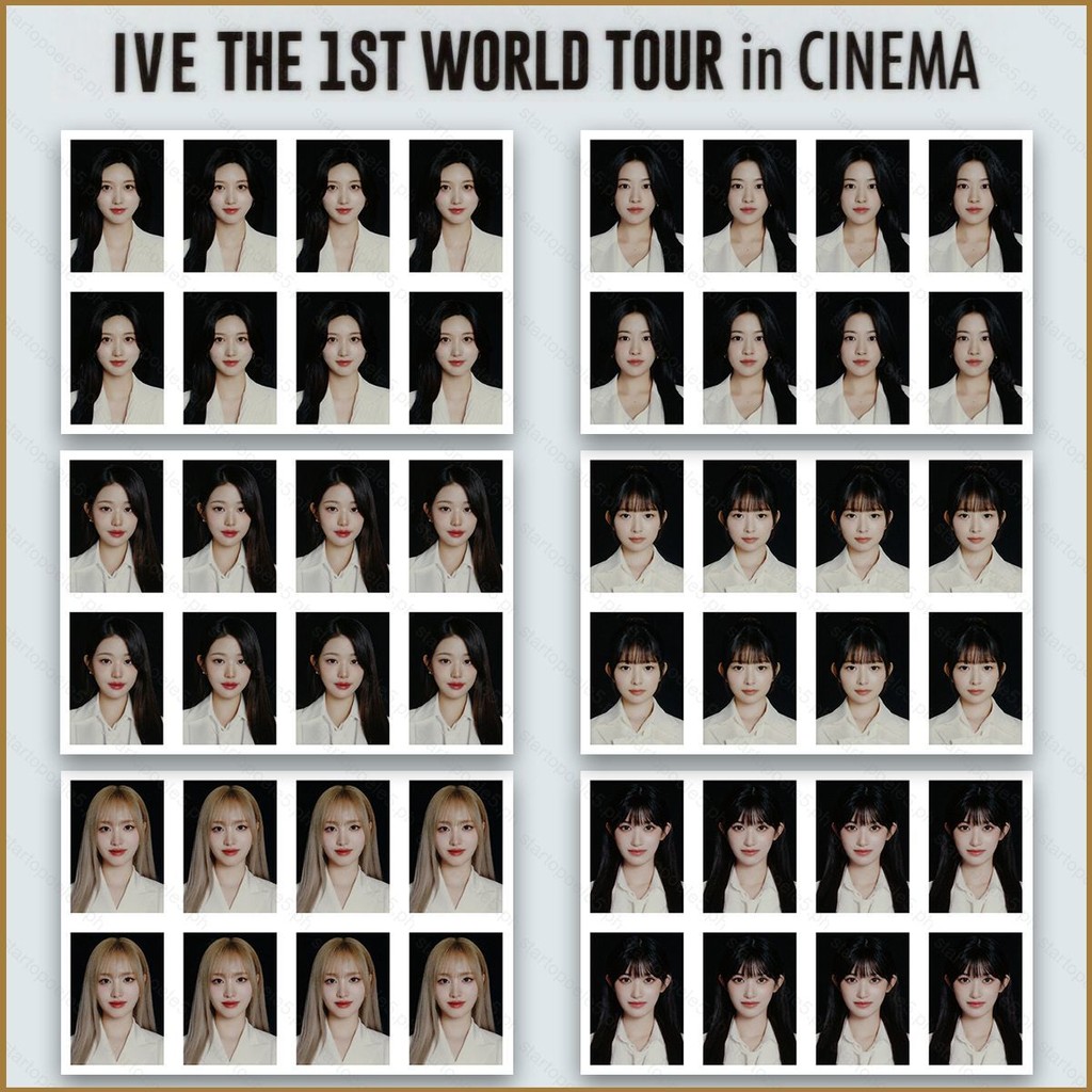Sta5 IVE WORLD TOUR in CINEMA ID PHOTO Concert passport photo WonYoung ...