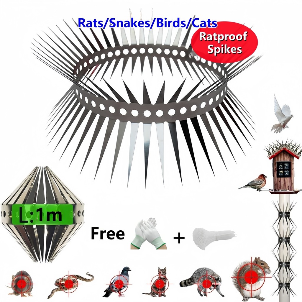 Rat Repellent / Cat Repellent (Stainless Steel) Anti Rat Spike ...