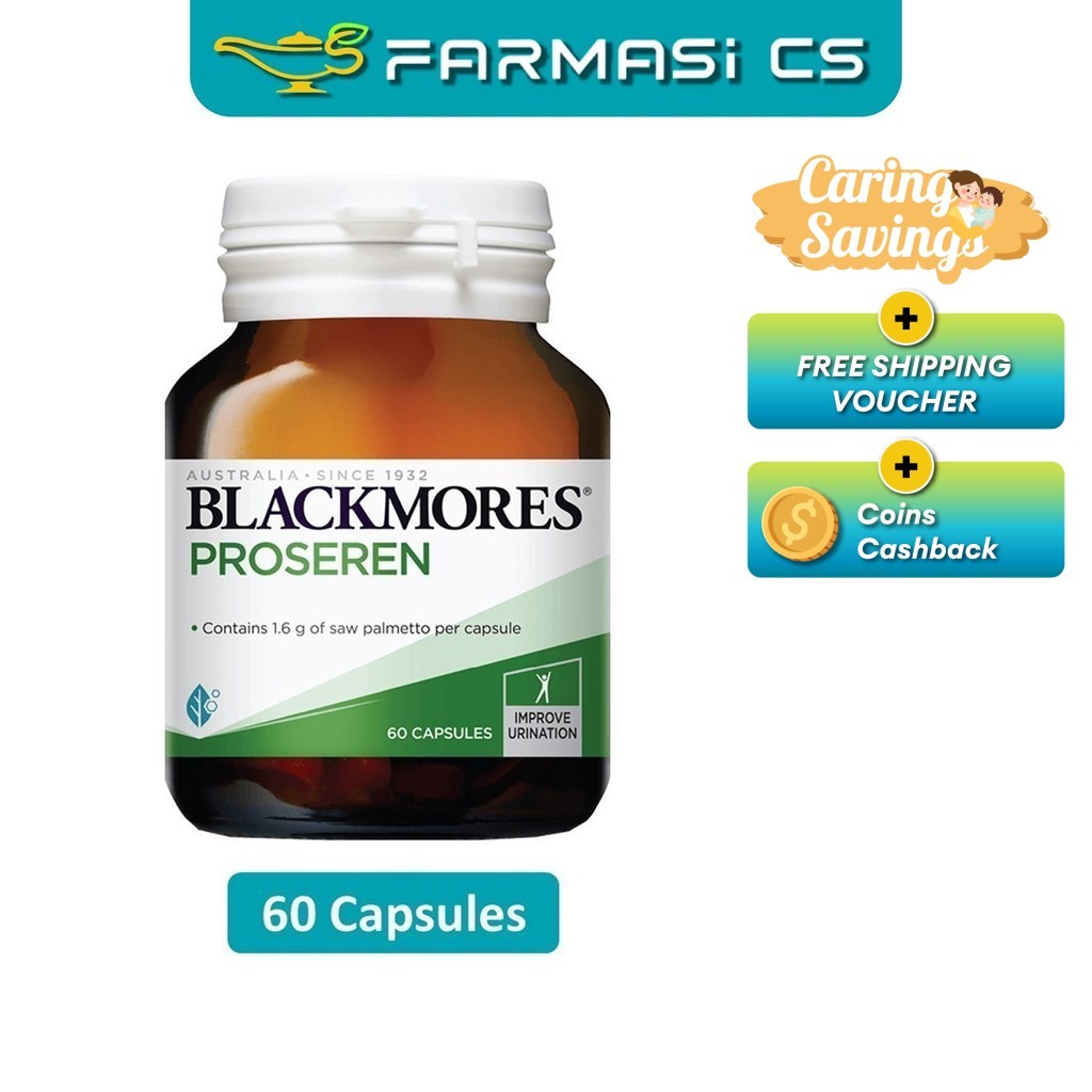 PROMO BLACKMORES Proseren 60 capsules EXP:06/2027 [ Saw Palmetto ...