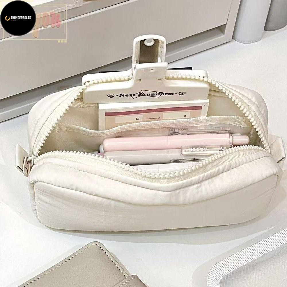 TD Pen Bag, Solid Color Large Capacity Pencil , Simplicity Zipper ...