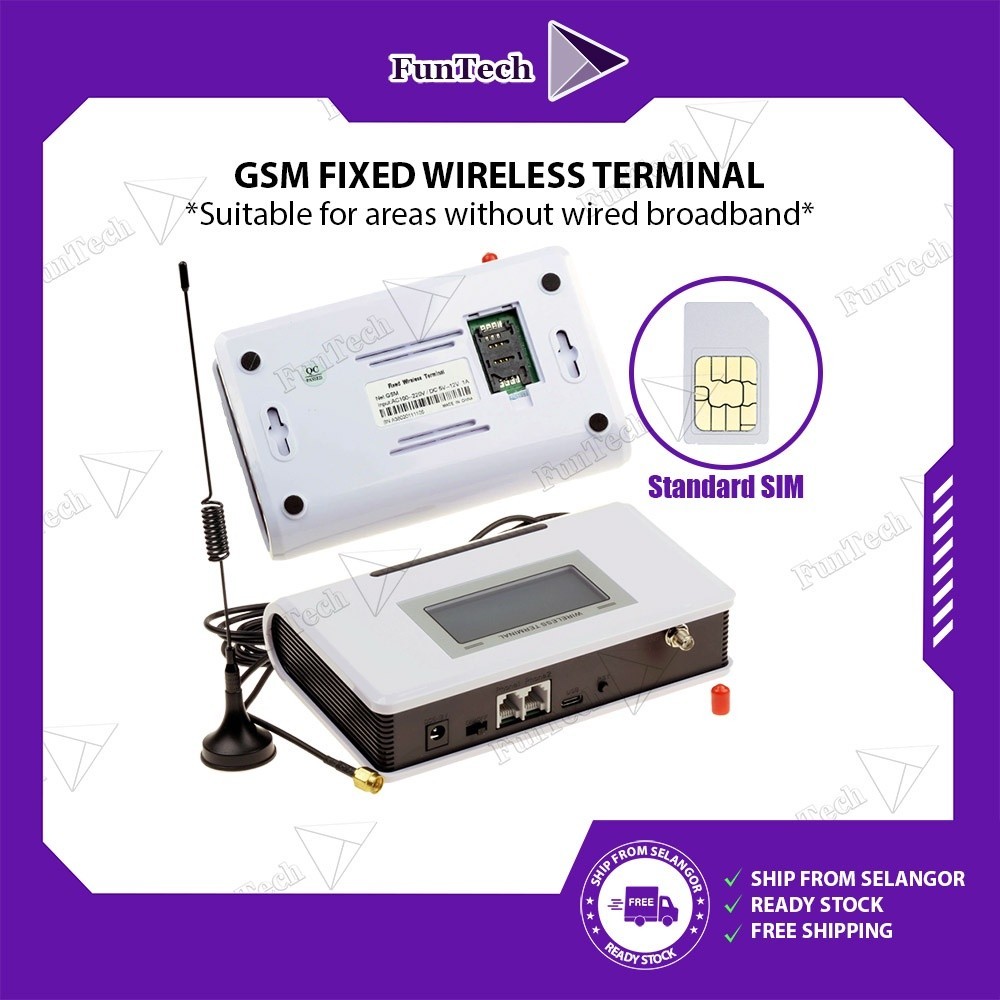 FunTech GSM Fixed Wireless Terminal Router 850/900/1800/1900mhz with ...