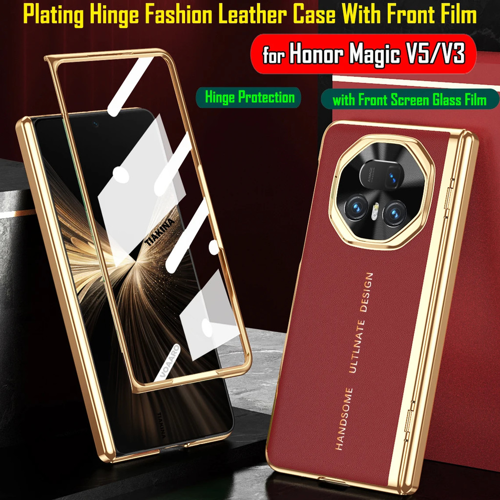 Plating Hinge Protection Funda for Honor Magic V5 Case for Honor Magic ...