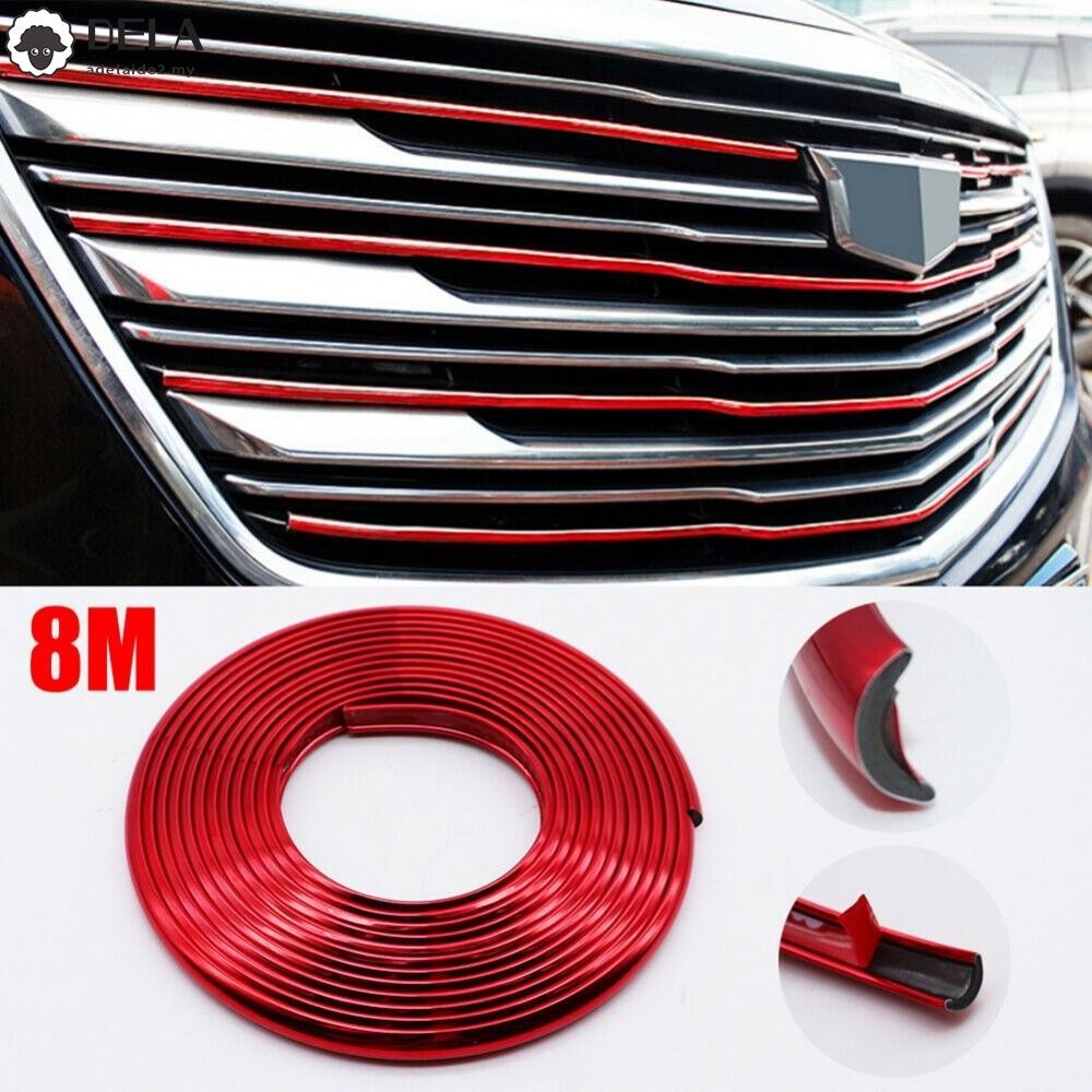 Useful Trim Strip Edge Front Grill PVC Rubber 8.2*3mm SUV Soft Adhesive ...
