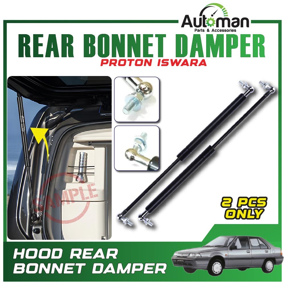 Proton Iswara Saga Aeroback Hatchback LMST Rear Bonnet Hood Absorber ...