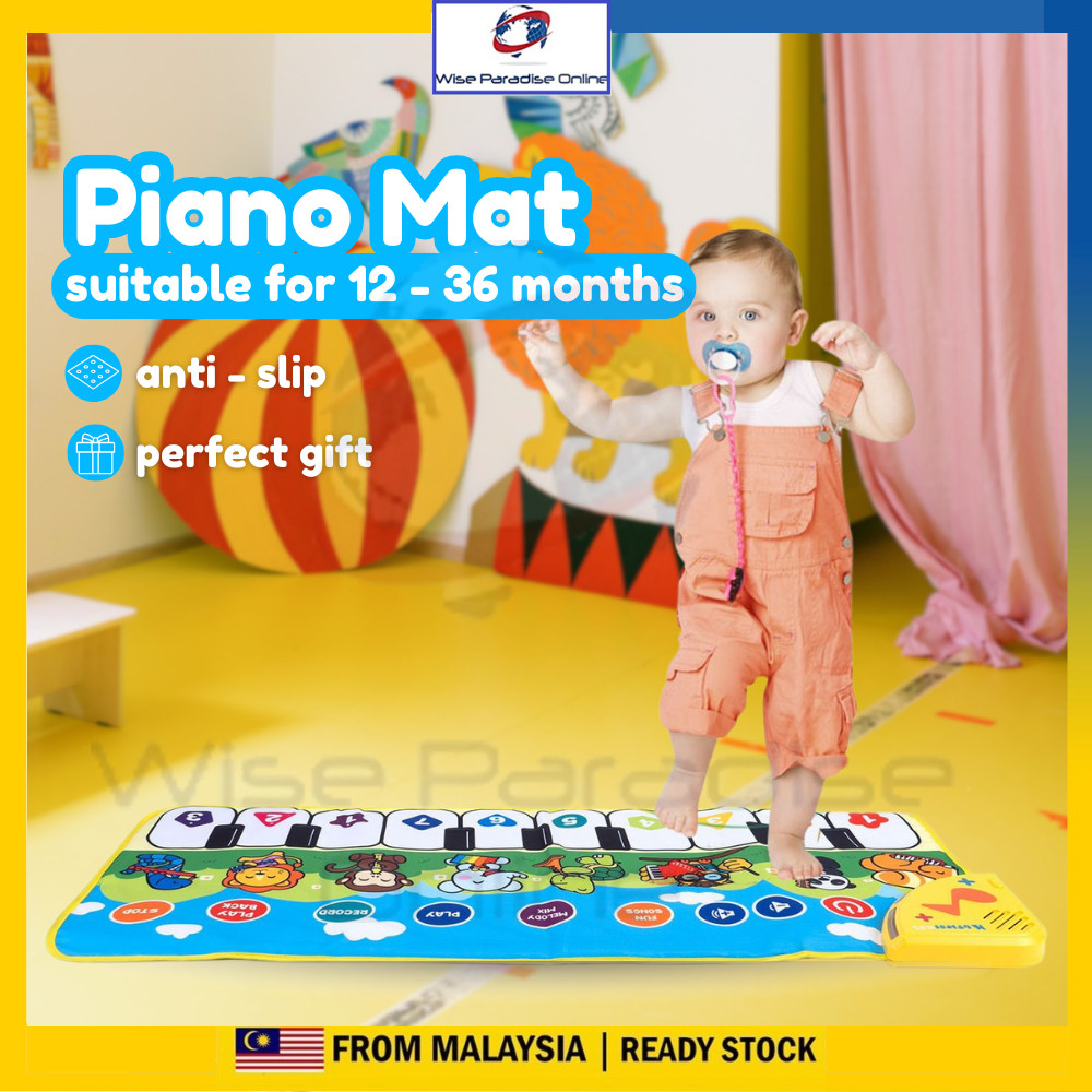 Baby Piano Music Mat Kids Piano Mat Musical Keyboard Playmat Kids ...