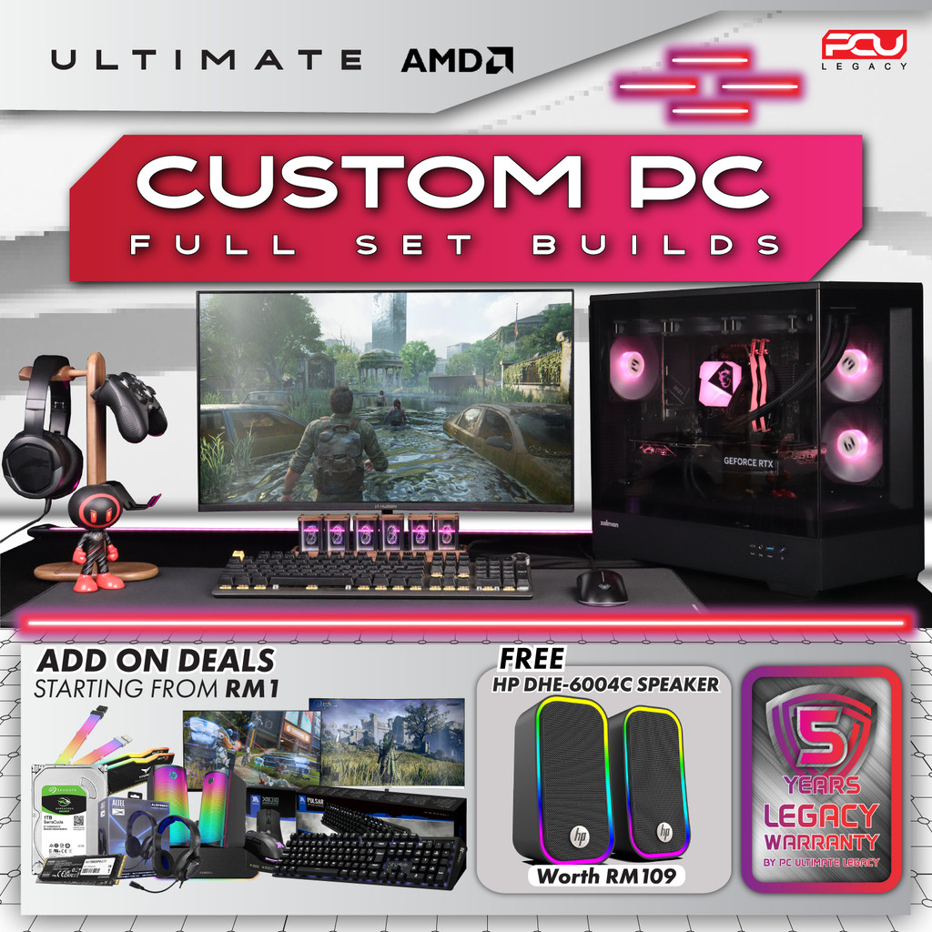 # PCU # ULTIMATE PC PACKAGE / AMD RYZEN 5 5600 7500F 7600X 9600X / RTX ...