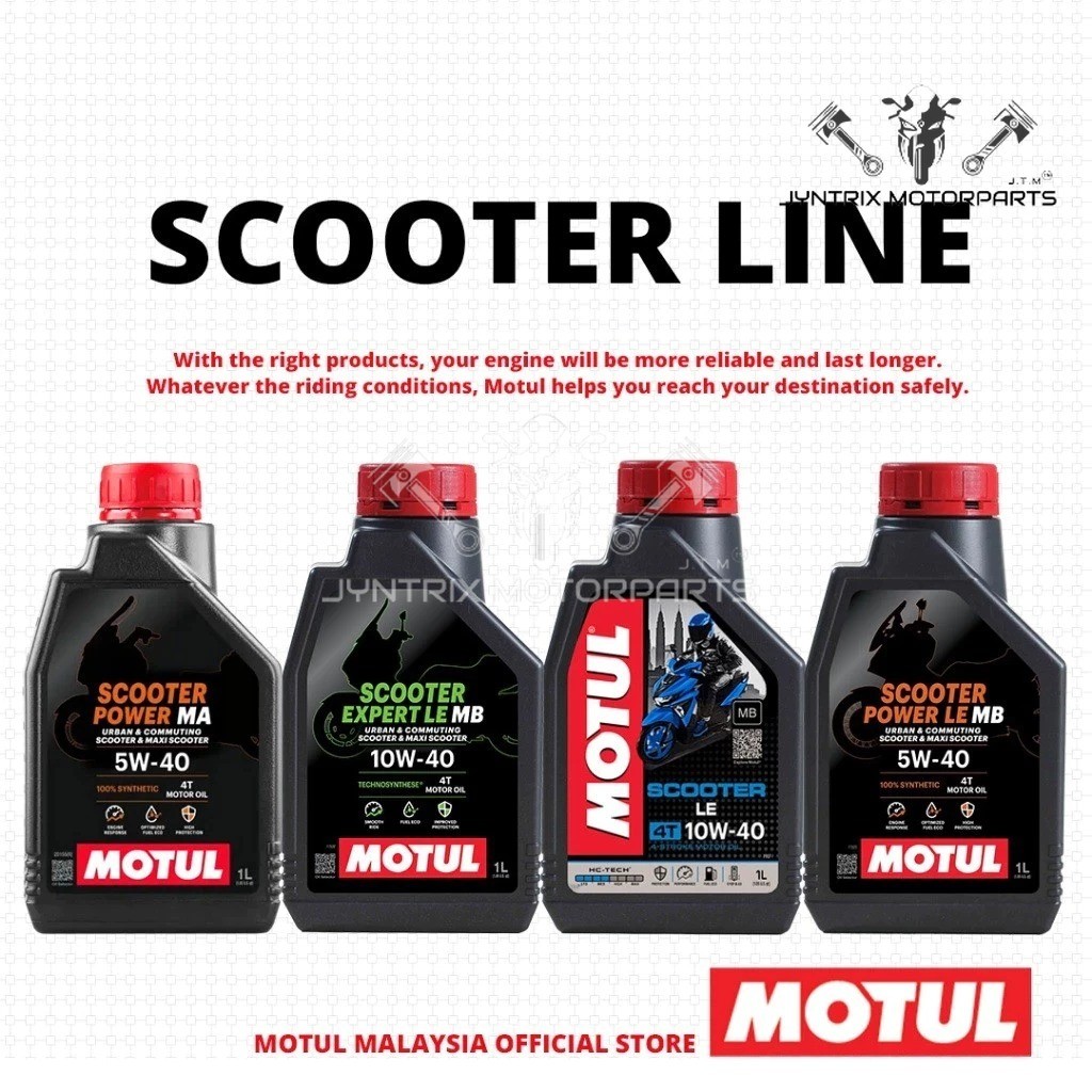 MOTUL SCOOTER LINE ENGINE OIL & GEAR OIL SCOOTER POWER SCOOTER EXPERT ...