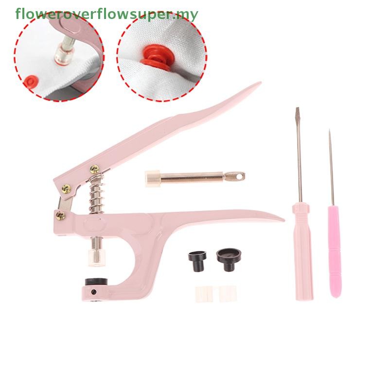 FSMY Plastic Resin Snap Button Installation Tools Set Portable Hand ...