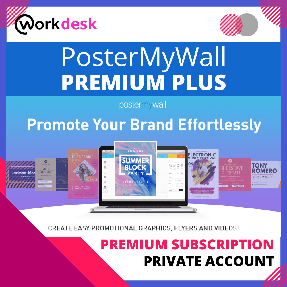 PosterMyWall Premium Plus | account | iOS | Android | PC | MacOS ...