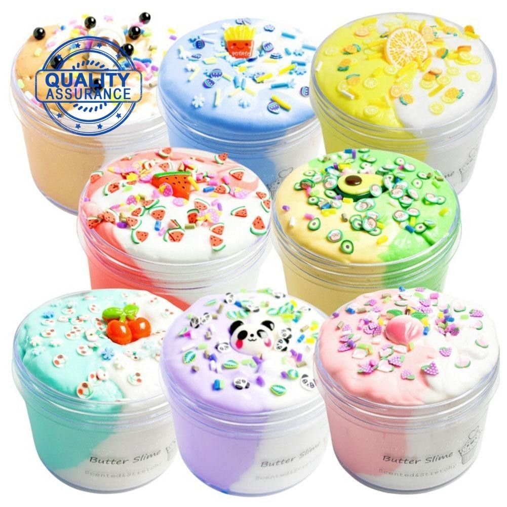 60ml Fruit Style Slime Fluffy Foam Strees Baby Toy G1 | Shopee Malaysia