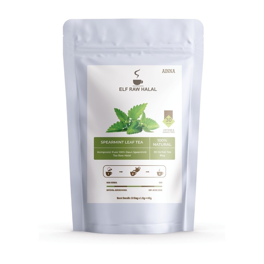 Refresh and Revitalize with Ainna's Spearmint PCOS Tea - 30 Sachets ...