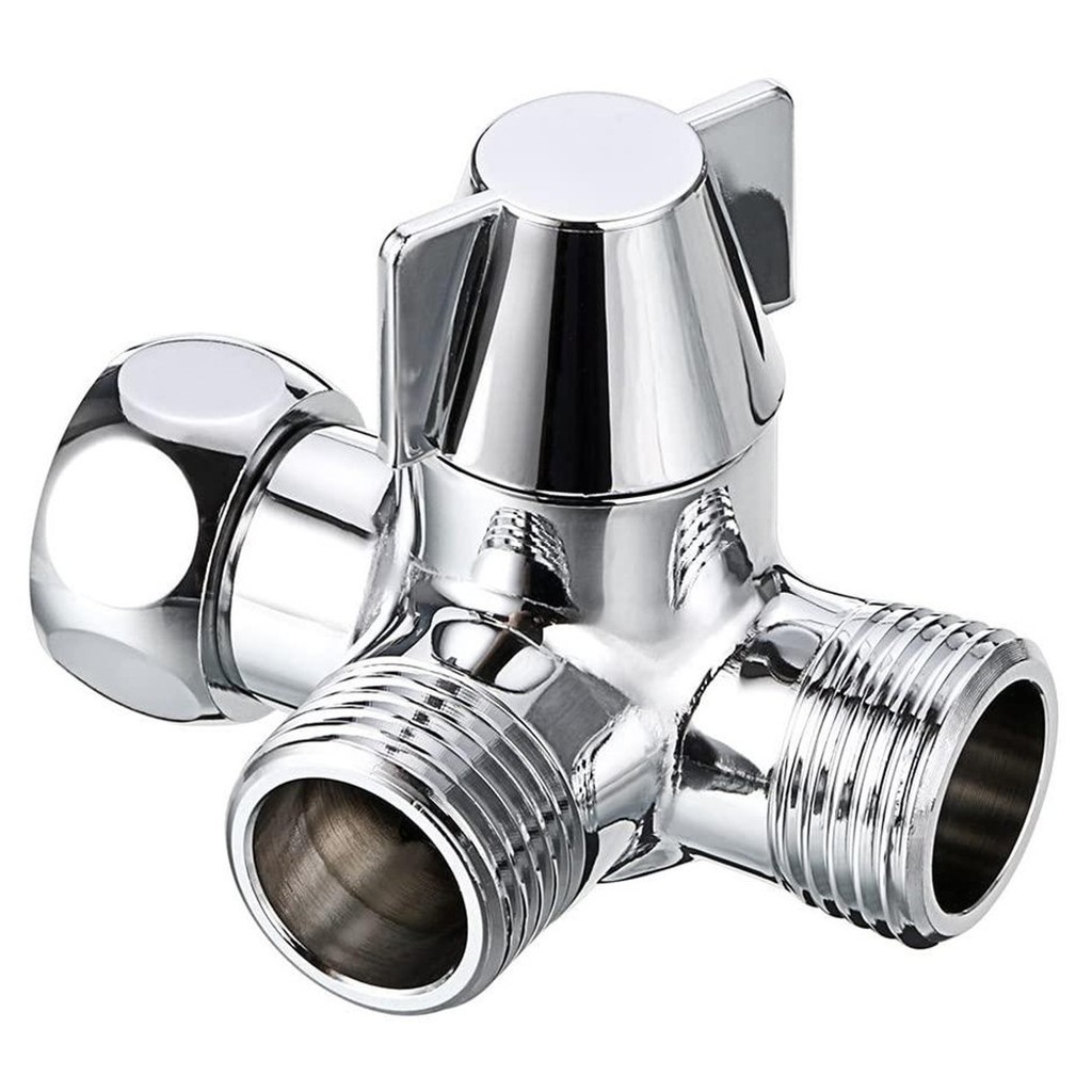 [ROYALLADY037] useful Shower Hose Splitter Brass 3 Way Diverter 1/2 ...