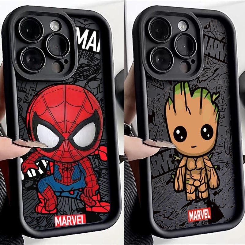 Marvel Spider-man Groot Cellphone Case For iPhone 16e 16 15 Pro Max 13 ...