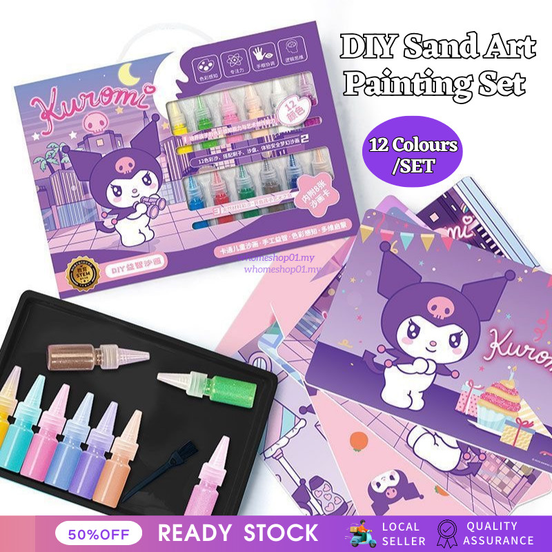 Children DIY Sand Art Painting Set Toys Kuromi Sand Art Handmade ...