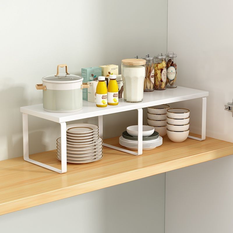 [Layered Storage] Kitchen Countertop Layered Storage Rack White Desktop ...
