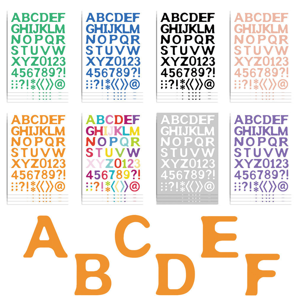 English letter stickers, decorative stickers, number stickers, reward ...