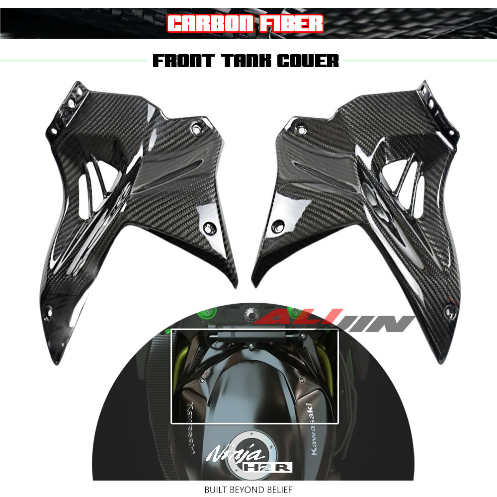 KAWASAKI NINJA H2 H2R 2014-2023 Motorcycle Front Tank Side Cover ...