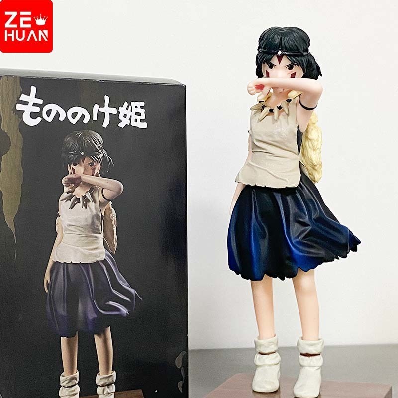 19cm Princess Mononoke Anime Figures Princess Mononoke San Action ...