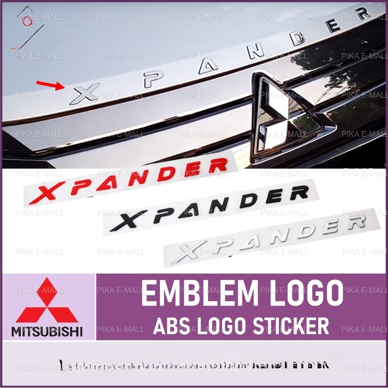 EMBLEM Mitsubishi Xpander Logo Emblem Sticker Car Bonet Wording Hood ...