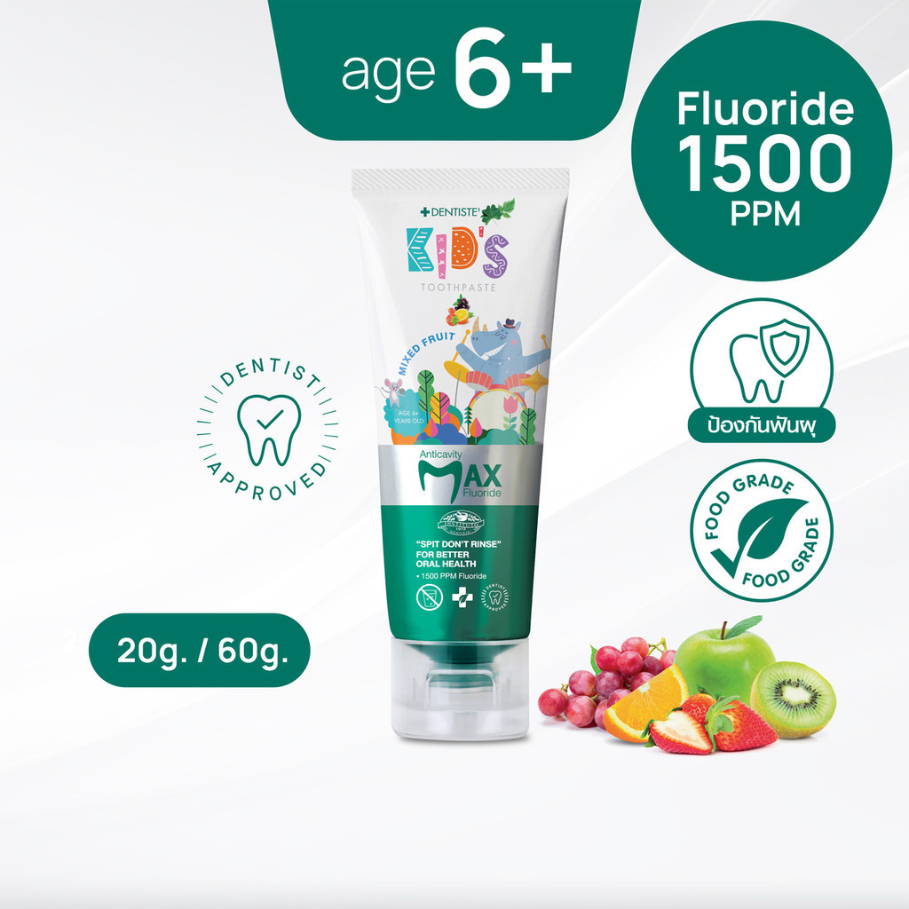 Dentiste'children's Toothpaste 6-12 Years Old Mixed Fruit Flavor Kids ...