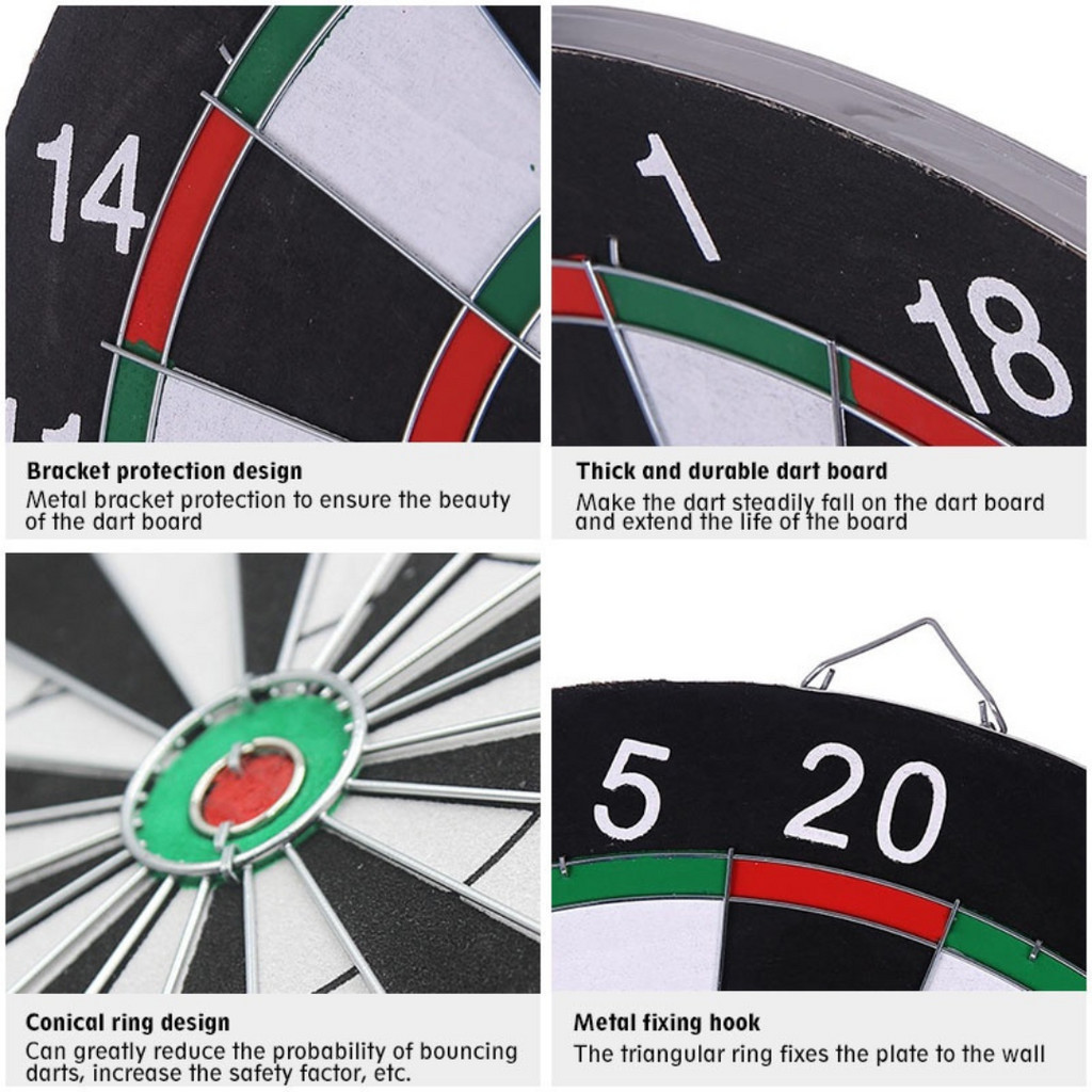 High Quality Professional Double-sided Dart Board Set Sport Game with ...