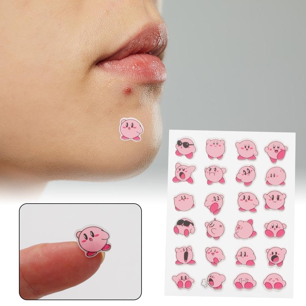 24pcs/sheet Invisible Acne Care Patch Cute Cartoon Hydrocolloid Patch ...