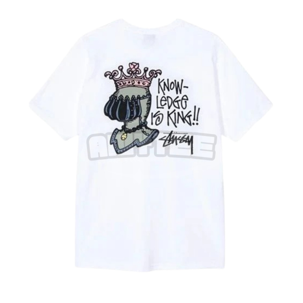 STUSSY KNOWLEDGE IS KING - WHITE | Shopee Malaysia