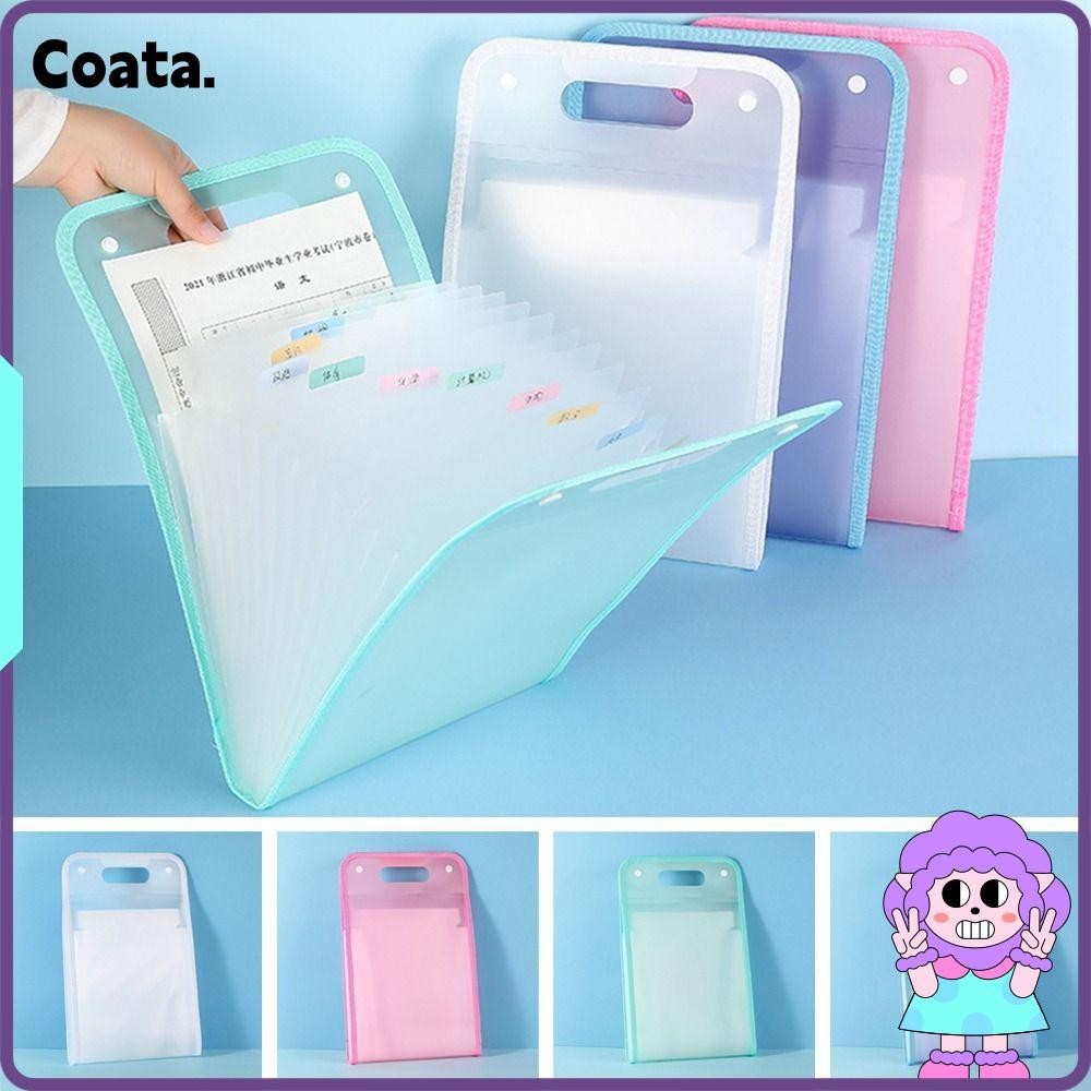 COATA A4 File Folder 12 Grids Transparent Organize Bag Vertical Organ ... COATA A4 File Folder 12 Grids Transparent Organize Bag Vertical Organ ...