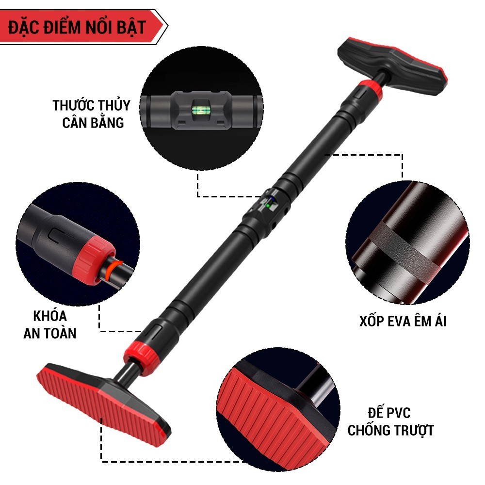 Goodfit door-mounted pull-up bar, wall-mounted pull-up bar with load ...