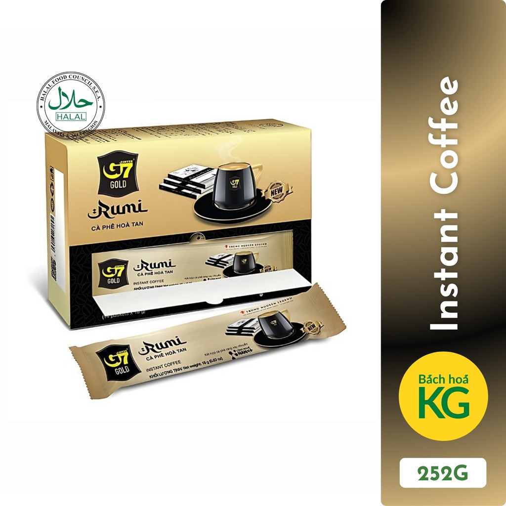 Trung Nguyen Legend - G7 Gold Rumi Instant Milk Coffee 252g (14s x 18g) - Cà phê sữa hòa tan G7 ...