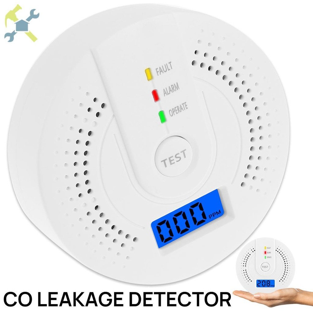 Carbon Monoxide Smoke Detector Battery Operated Accurate Smoke CO ...