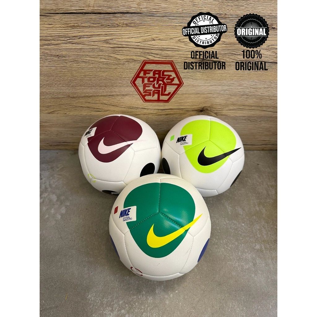 NIKE MAESTRO X FUTSAL BALL (MAROON/GREEN/LIME GREEN) | Shopee Malaysia