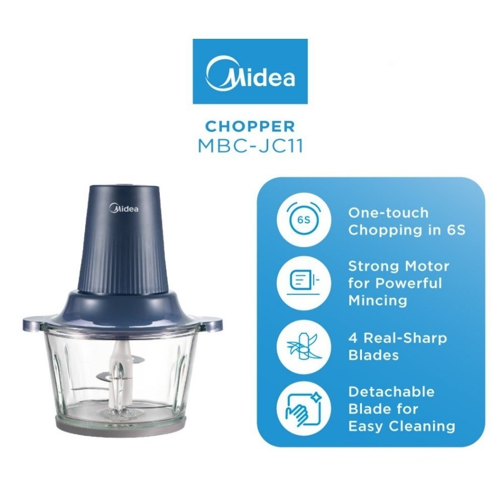 Midea MBC-JC11 1.8L Glass Jar Food Chopper | Shopee Malaysia