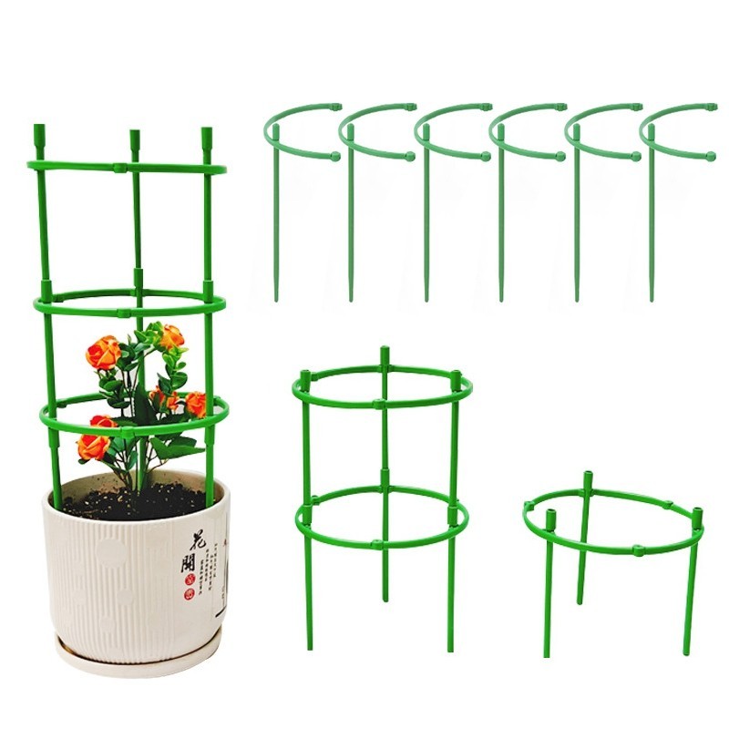 Plastic Plant Supports Stakes Plant Support Pile Holder Flower Ring ...