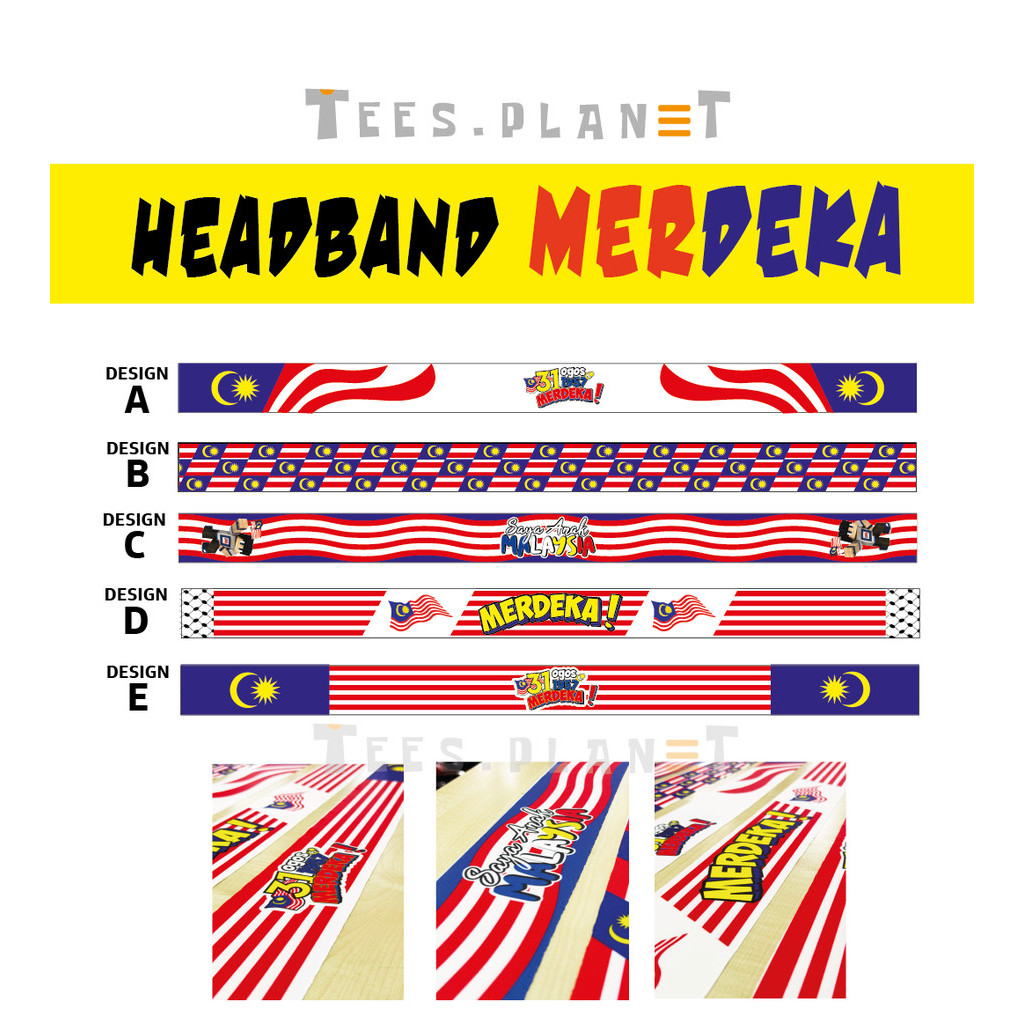 Headband Merdeka Head Band Ikat Kepala Riben Ribbon Hari Malaysia ...