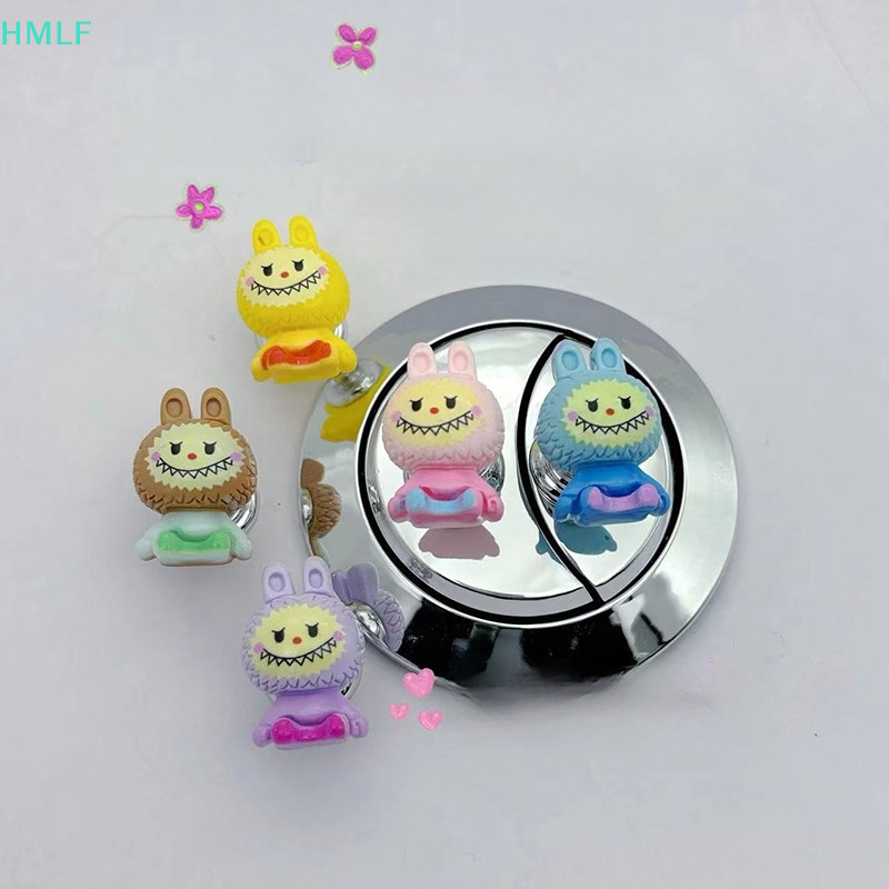 【HM】 Cartoon Labubu Toilet Press Water Flush Button Bathroom Toilet ...