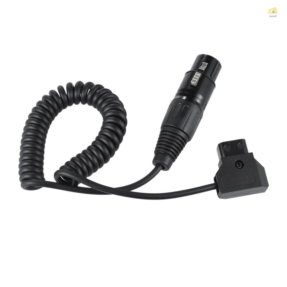 Andoer D-Tap Male to XLR 4-Pin Female Adapter Power Supply Cable Cord ...