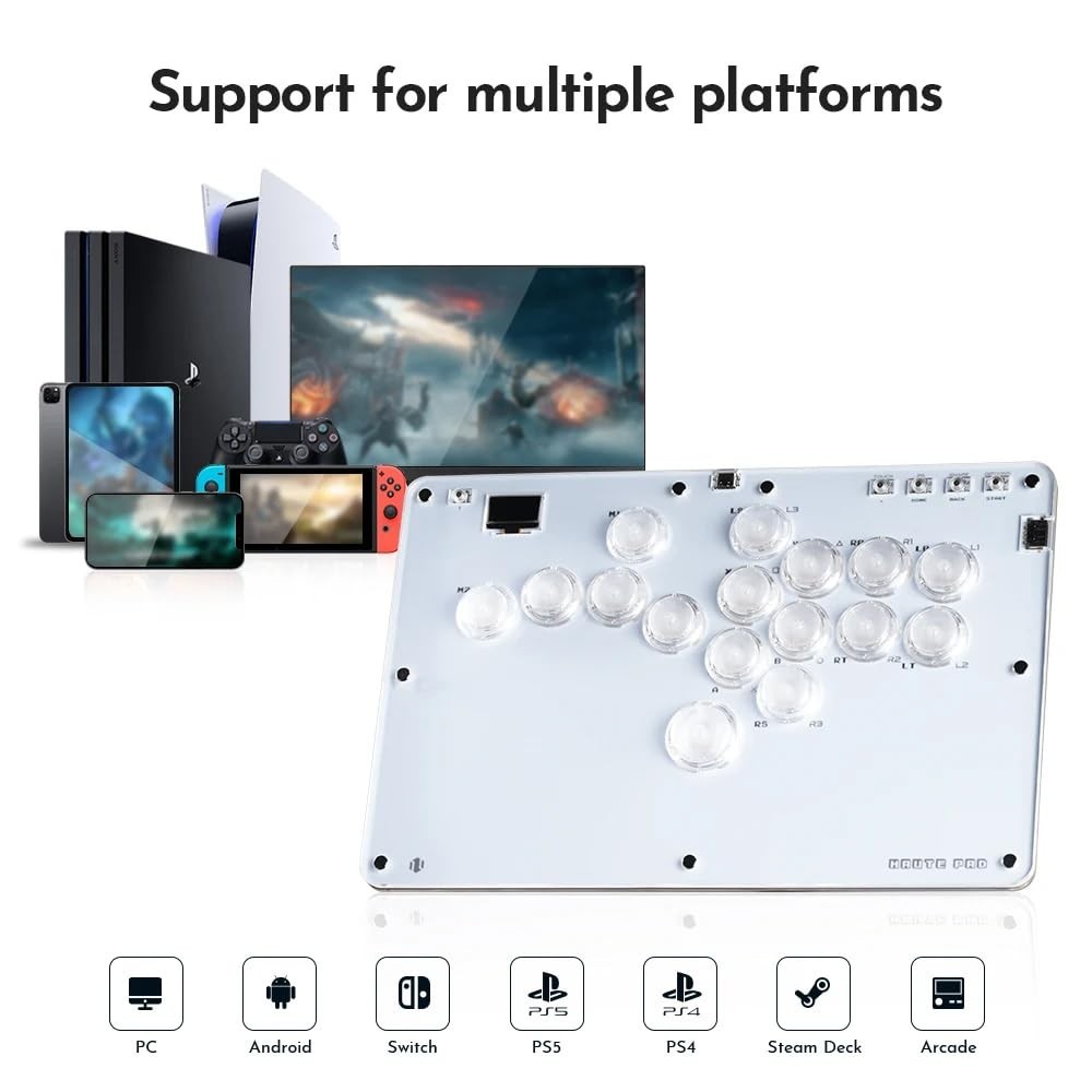 HITBOX Haute42 Joystick Arcade Hitbox Controller Button Rim leverless ...