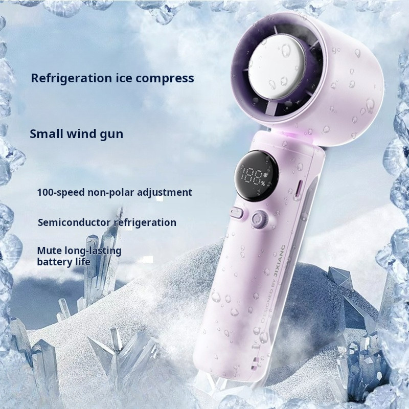 Handheld Fan Portable Turbo Fan Adjustment Battery Fast Cooling Fan ...