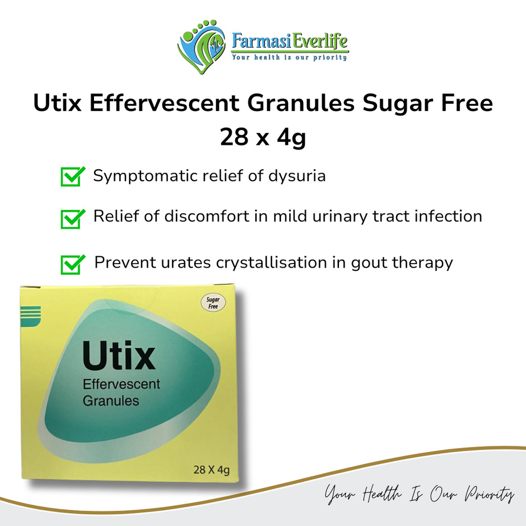 Utix 28x 4g Sugar free urine alkalizer | Shopee Malaysia