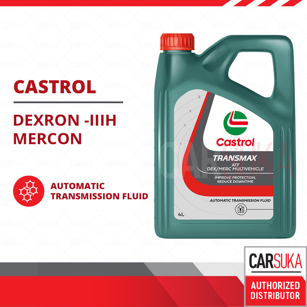 Castrol TRANSMAX ATF Dex/Merc Multivehicle Fluids (4L) | Shopee Malaysia