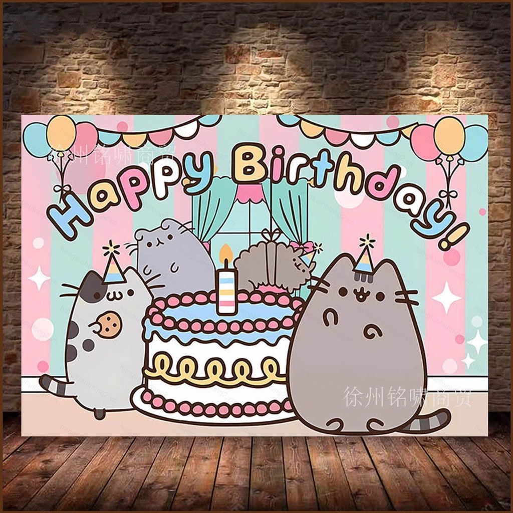 i7 Cartoon Pusheen Theme decoration CelebrateParty Photo Photography ...