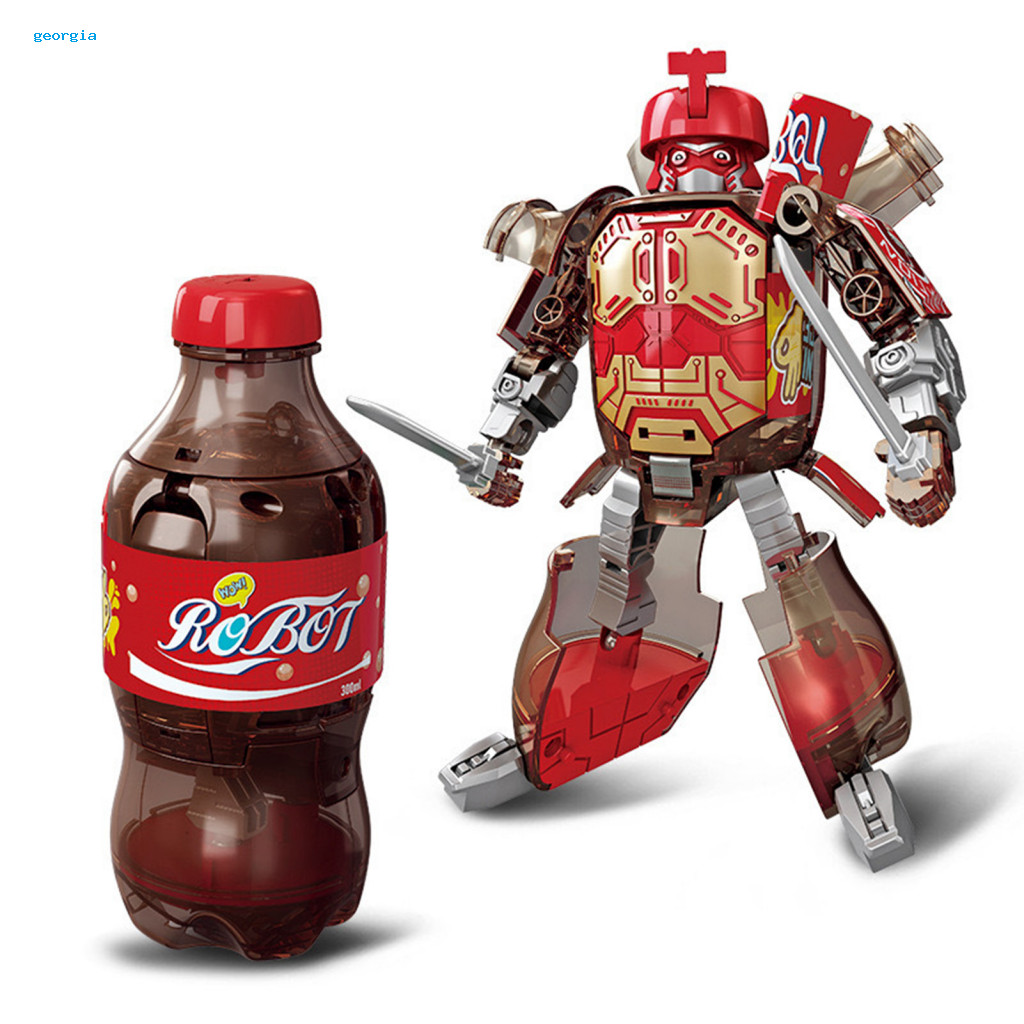 [Georgia] Soda Bottle Robot Toy Soda Transformer Robot Transforming ...